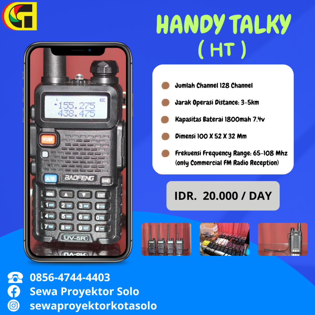 HANDY TALKY (HT) - Sewa LCD Solo | Global Gadget Solo
